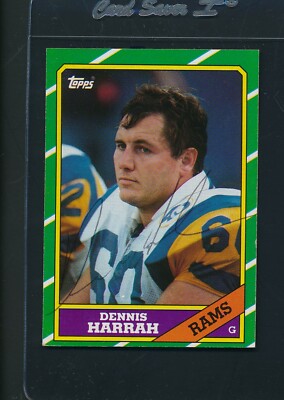1986 Topps #84 Dennis Harrah Rams Signed Auto *35087 | eBay