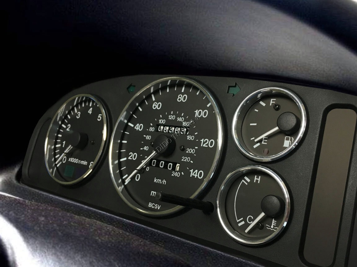 For Mazda 323F BA 1994-1998 Polished Aluminium dash cluster chrome ...