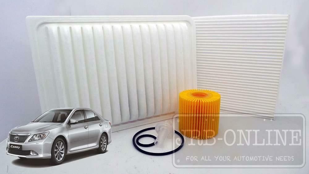 Suits Toyota CAMRY ACV50 2ARFE 2.5L 2011~17 OIL AIR CABIN FILTER ...