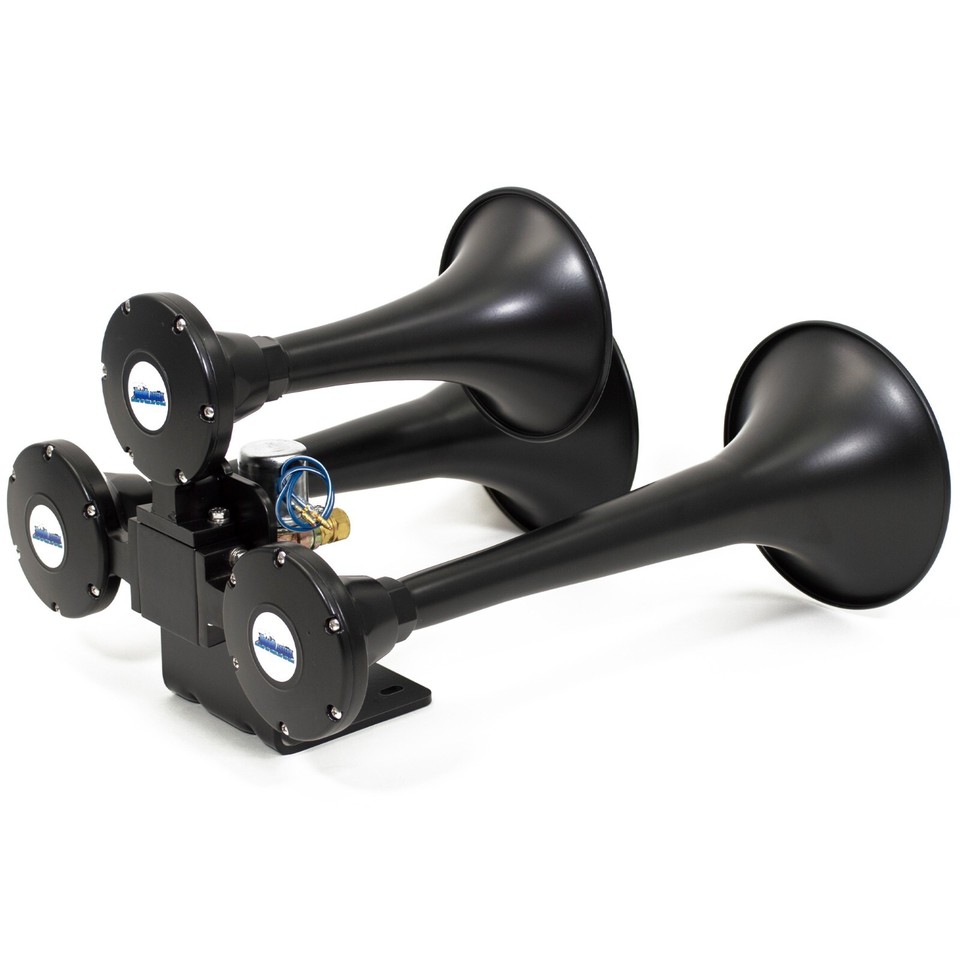 HornBlasters Outlaw Black 228H Loud Train Horn Kit for Truck with ...