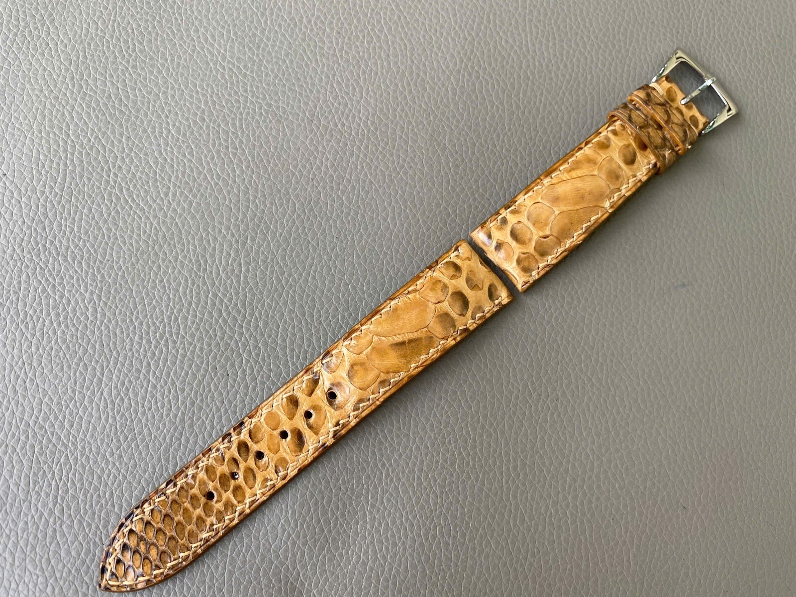 Genuine Snake Skin Watch Strap Band size14 15 16 17 18 19 20 21 22 23 ...