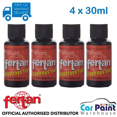 4 x Fertan Rust Converter, Treatment, Killer, Removal Corrosion ...