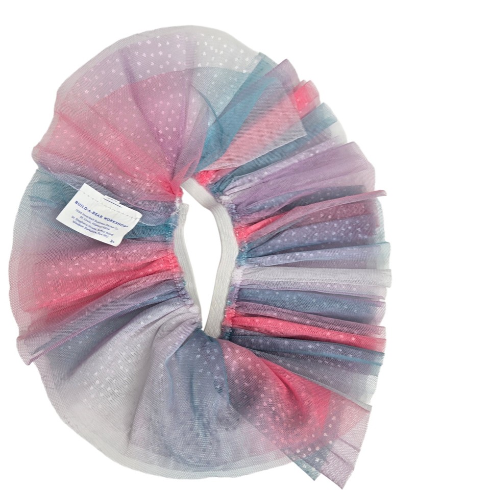 Build A Bear Workshop Pink & Blue With Polka Dots Tutu Skirt, Build-a ...