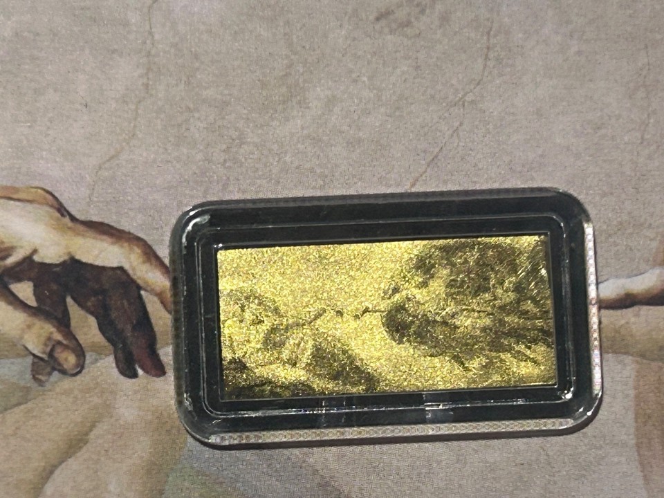 1/1000 oz Niue “Creation of Adam” Gold Bar – .9999 Fine Gold Biblical ...