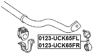 Front Left Stabilizer Link / Sway Bar Link Fits Toyota 48810-0C010 ...