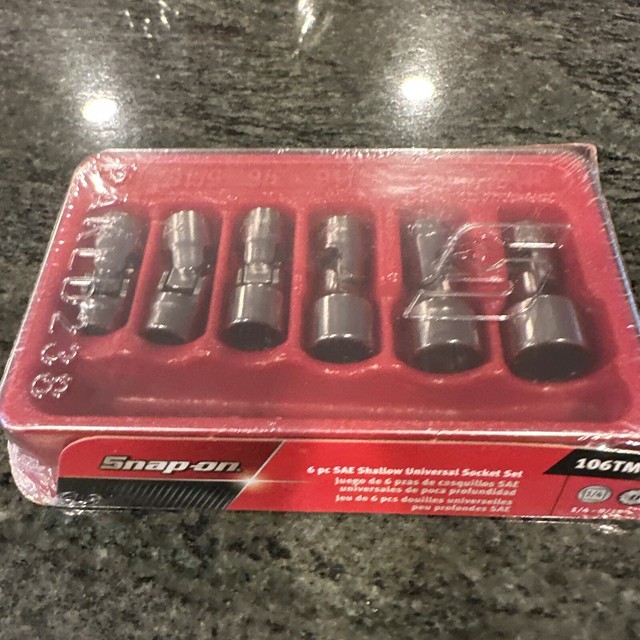 Snap-on Tools USA 6pc 1/4" Drive SAE 12 Point Swivel Socket Set 106TMUA ...