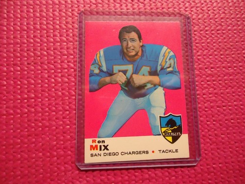 1969 Topps Football # 99 Ron Mix San Diego Chargers | eBay