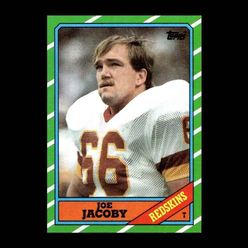 Joe Jacoby 1986 Topps Washington Redskins #177 R326H 7 | eBay
