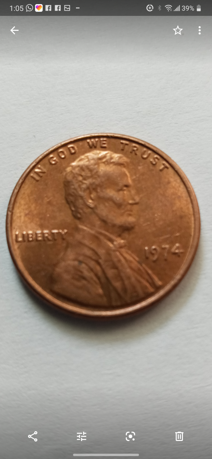 1974 ERROR CENT IN GOOD CONDITION | eBay