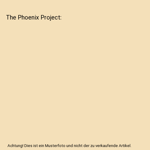 The Phoenix Project, Dm Cain | eBay