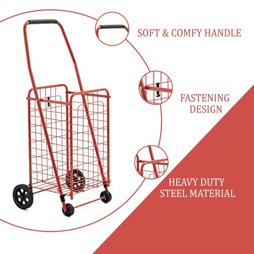 4 Wheel Red Utility Cart with Liner | eBay