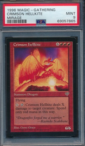 Mirage Crimson Hellkite PSA 9 Graded Magic MTG (7865) -magicgraders- | eBay