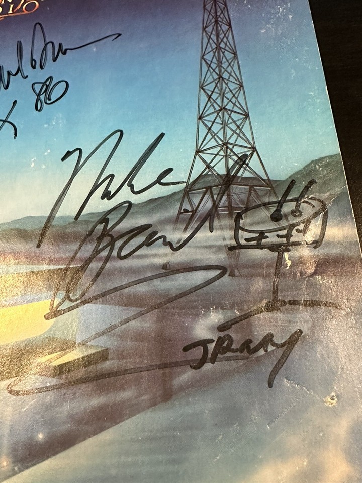 JOURNEY BAND SIGNED RAISED ON RADIO VINYL ALBUM Promo X4 AUTOGRAPHED ...