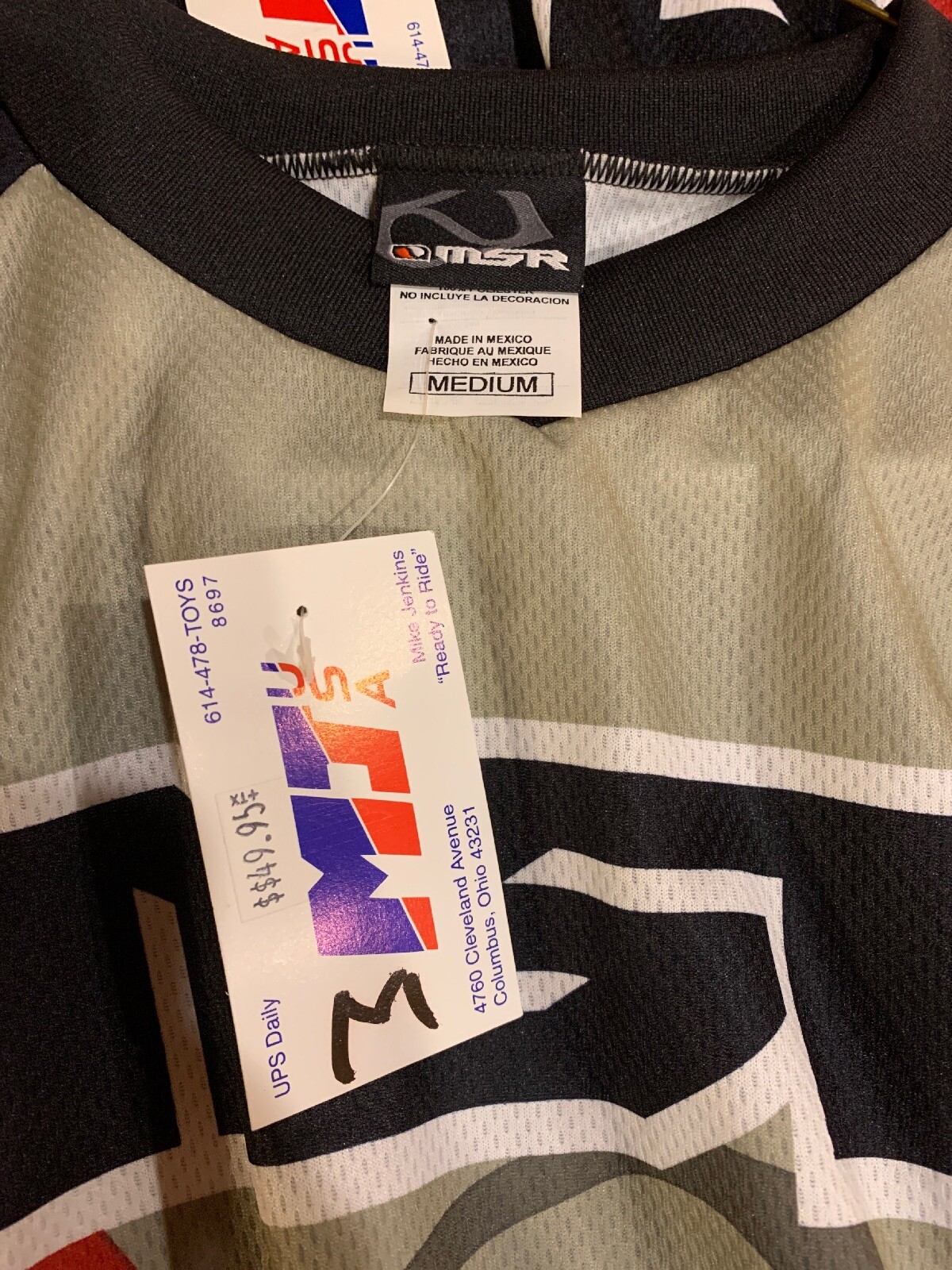 Lot Of 3 New Men’s Vintage MSR Racing Motocross Red Black Gray Jersey T ...