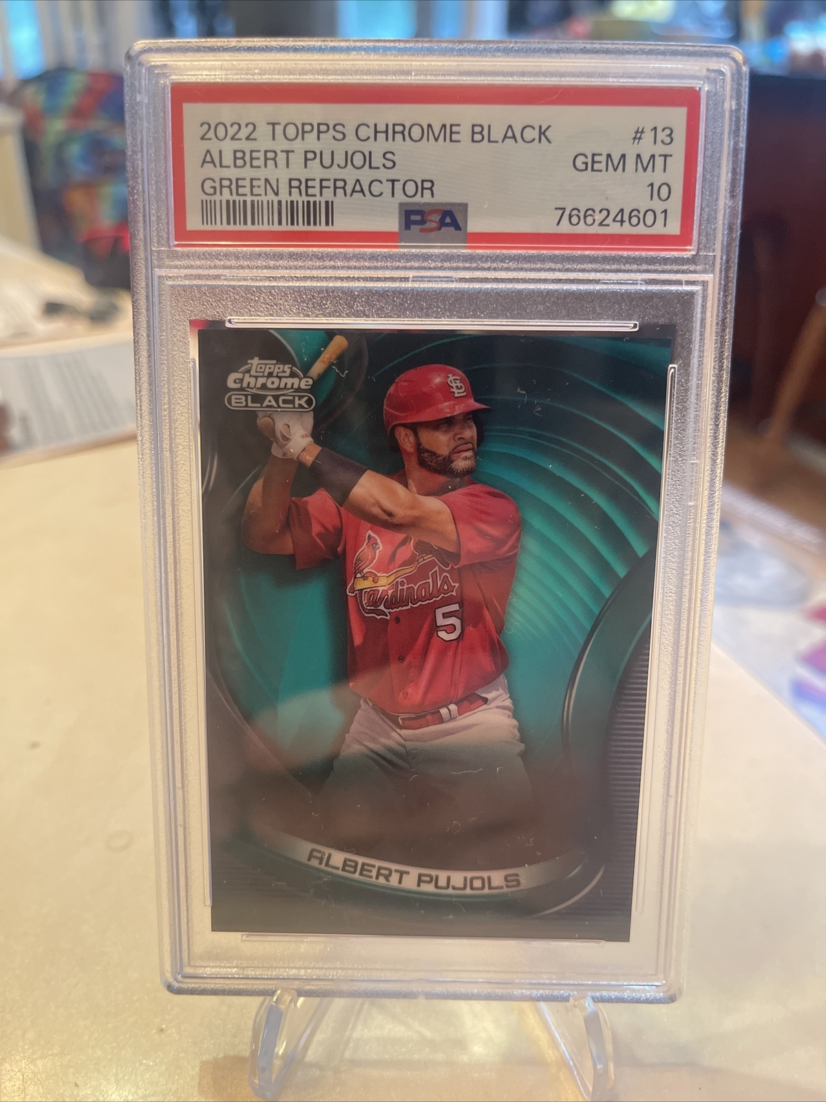 2022 Topps Chrome Black Green Refractor Albert Pujols #13 PSA 10 | eBay