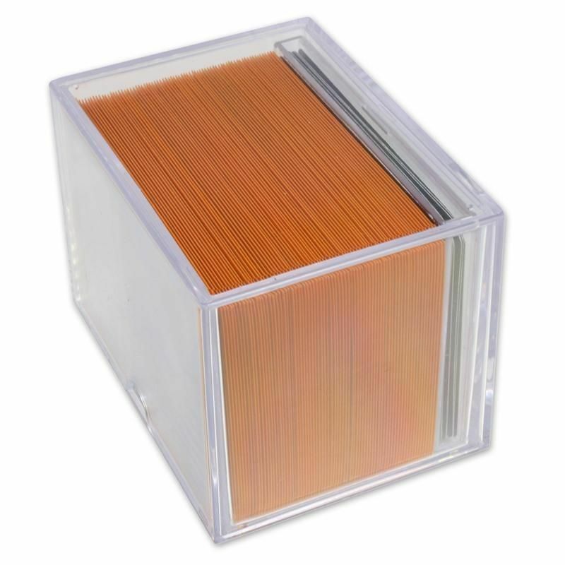 BCW 150 Card Size Slider Box Stackable Plastic Trading Card Storage ...