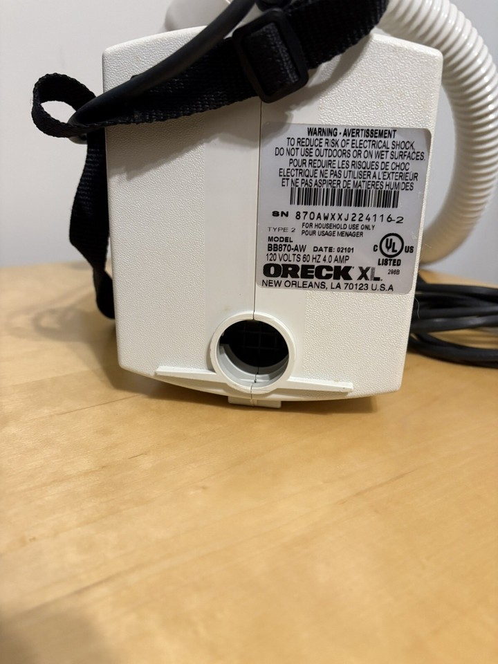 Oreck XL Canister Vacuum Model BB870-AW Tested Working | eBay