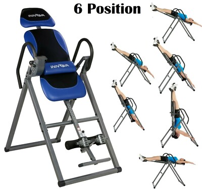 Inversion Table for Back Therapy, Heavy Duty Adjustable Stretcher, Pain ...