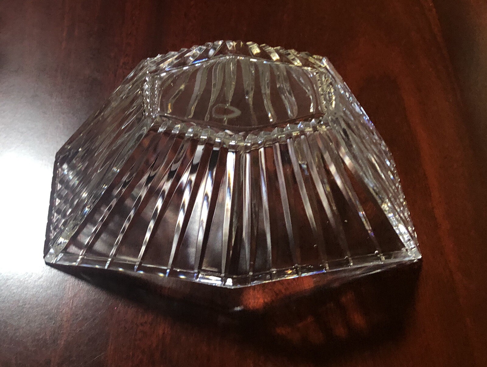 Stunning PEERAGE by ASTRAL Cut Lead Crystal Hand Blown Large Bowl | eBay