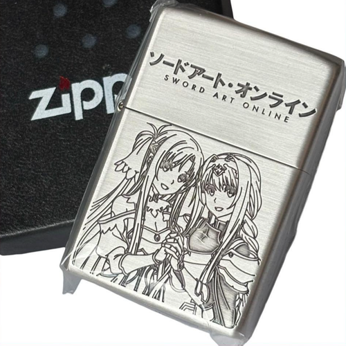 Zippo Anime “Sword Art Online” Kirito & Asuna Design Lighter Brand New ...