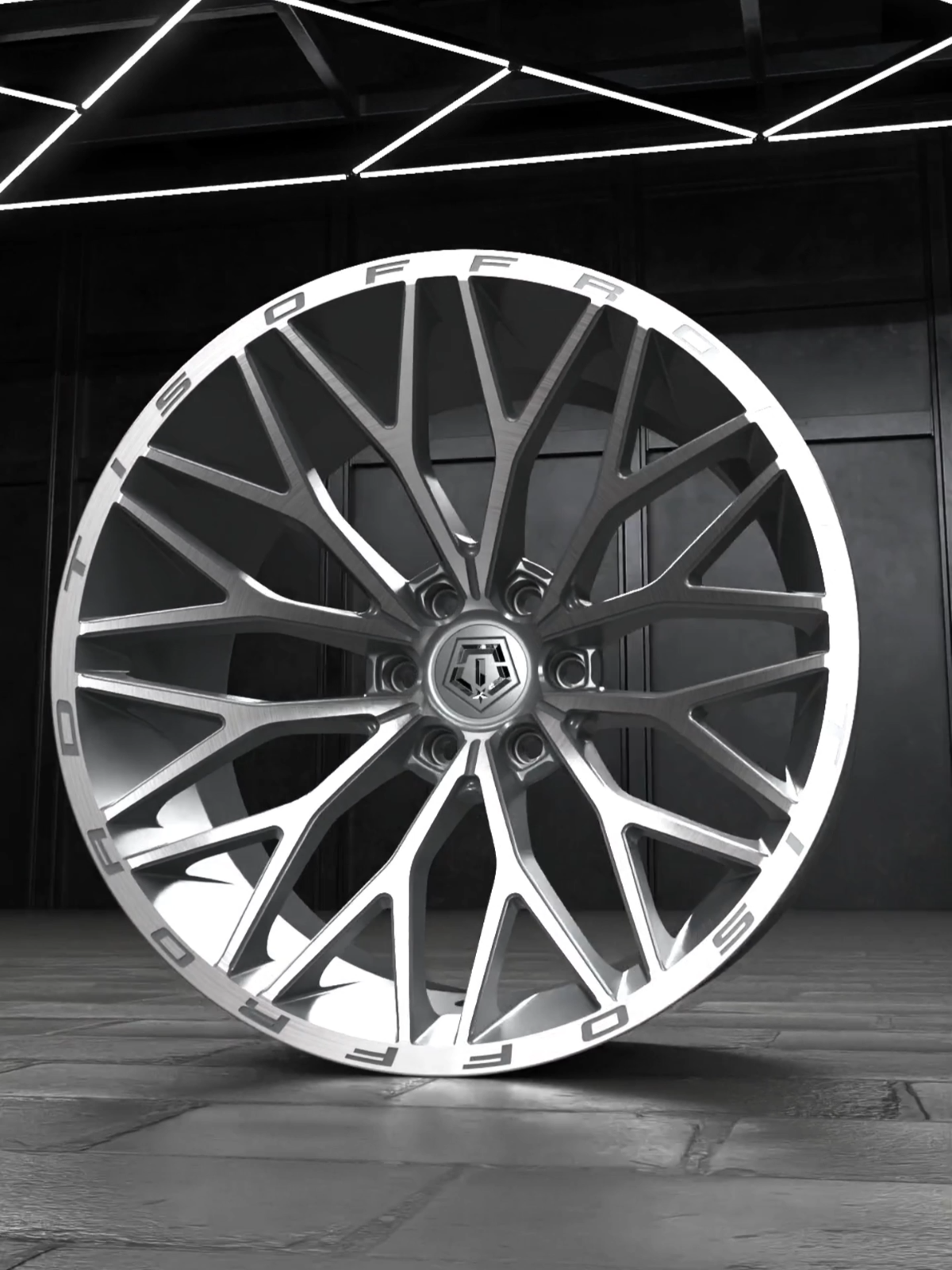 Set 4 22" TIS 566BSM Gloss Silver w/ Brushed Face 22x10 Wheels 6x135 ...