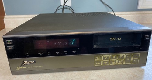Zenith Vintage VHS Video Cassette Recorder Model VR 1830 In Working ...