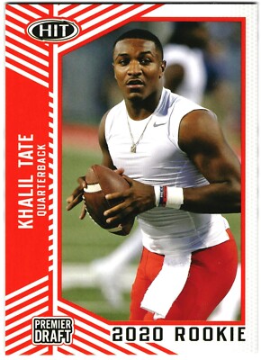 2020 Sage Hit Premier Draft Khalil Tate Rookie Orange Arizona #86 | eBay
