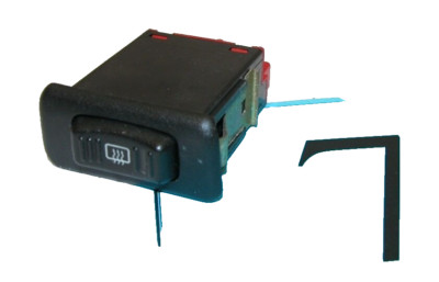 94-96 Camaro Dash Mount Rear Hatch Defrost Control Switch NICE | eBay