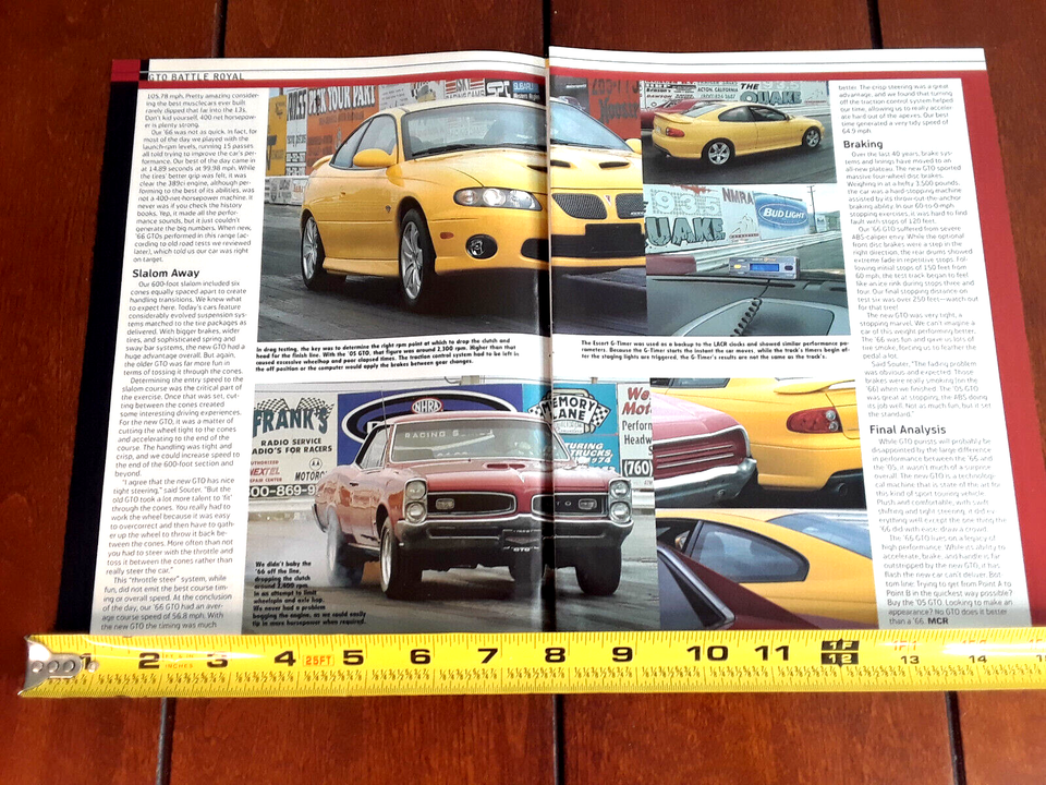 2005 PONTIAC GTO vs. 1966 PONTIAC GTO ORIGINAL 2005 ARTICLE | eBay