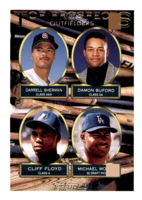 1993 Topps Gold Cliff Floyd Buford Sherman Moore Rookie RC Foil PWE ...