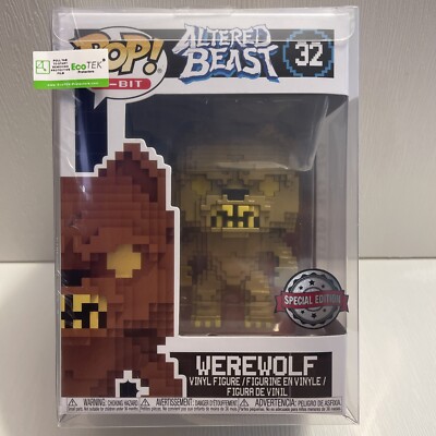 Funko Pop! 8-bit Altered Beast Werewolf #32 (Special Ed) with PROTECTOR ...