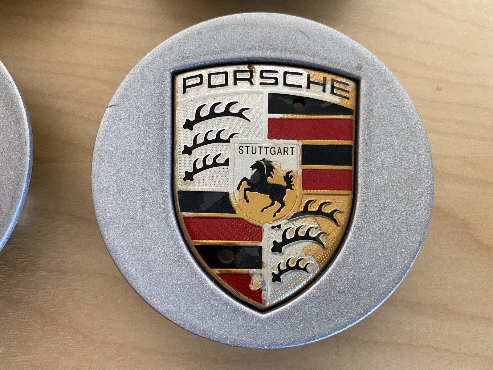 Porsche Wheel Center Caps Genuine Original OEM Color Logo Crest Set | eBay