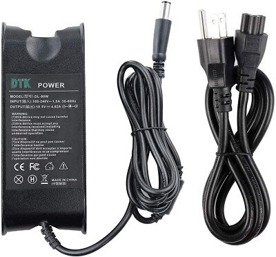 DTK 19.5V 4.62A 90W for Dell Ac Adapter Laptop Computer Charger ...