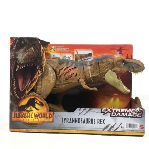 New Jurassic World Tyrannosaurus Rex Extreme Damage Toy Figure Mattel ...