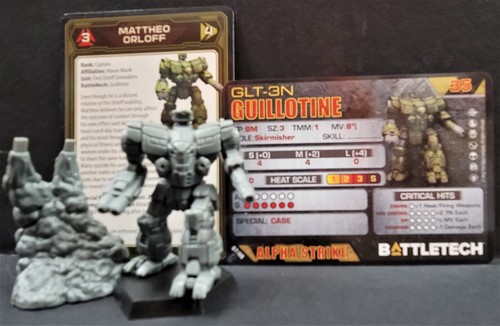 Battletech Guillotine Jets Mech + Pilot Cards Snords Assault Lance ...
