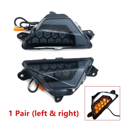 1 Pair LED Turn Signal Light with DRL Light For KAWASAKI NINJA 300 400 ...