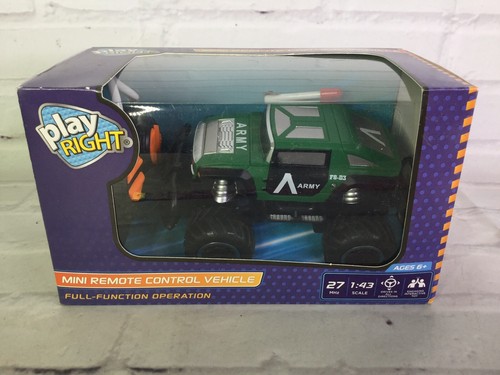 Play Right Army Jeep Truck Mini Remote Control RC Vehicle Toy Green NEW ...