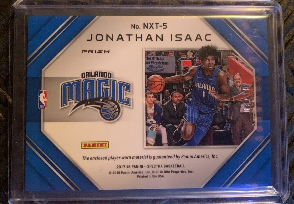 2017-18 Panini Spectra Next Era Gold Prizm /10 Jonathan Isaac Rookie RC ...