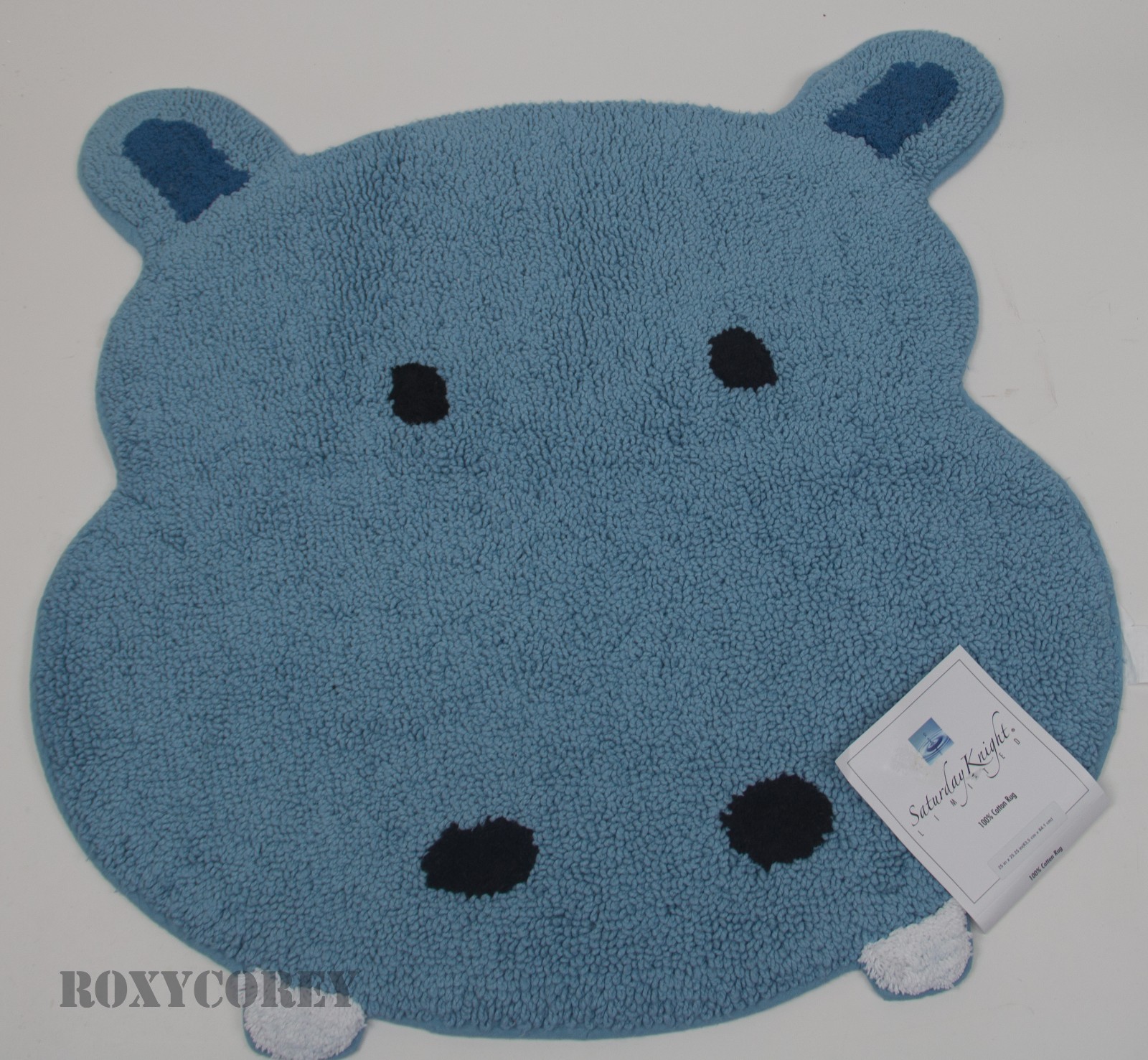 Saturday Knight Safari Hippo Bathroom Bath Rug 25x25 NWT | eBay