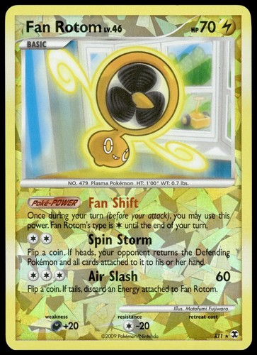 Fan Rotom RT1 Pokemon TCG 2009 Rising Rivals Holo Rare NM | eBay