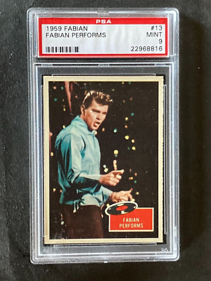 1959 Topps Fabian #13 Performs Mint PSA 9 | eBay