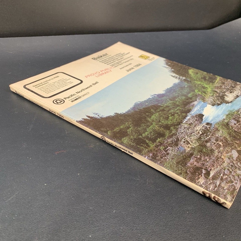 Vtg 1984 Baker Oregon Telephone Directory Phone Book Area 503. G | eBay