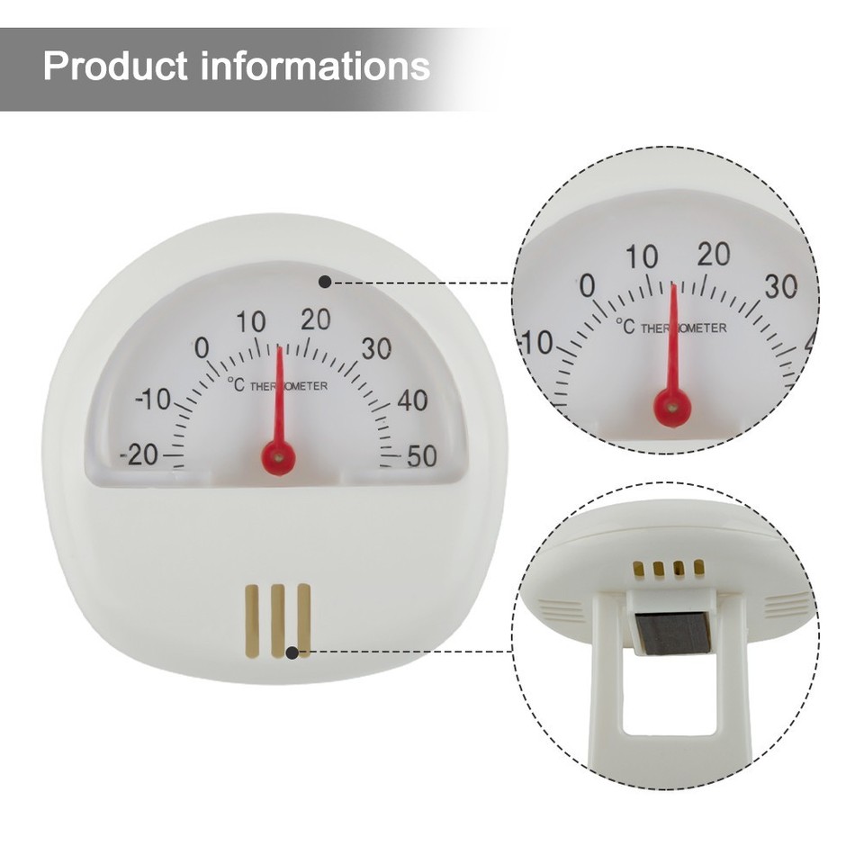 Fridge Thermometer Room Sensors Stand Temperature Thermometer W/ White ...