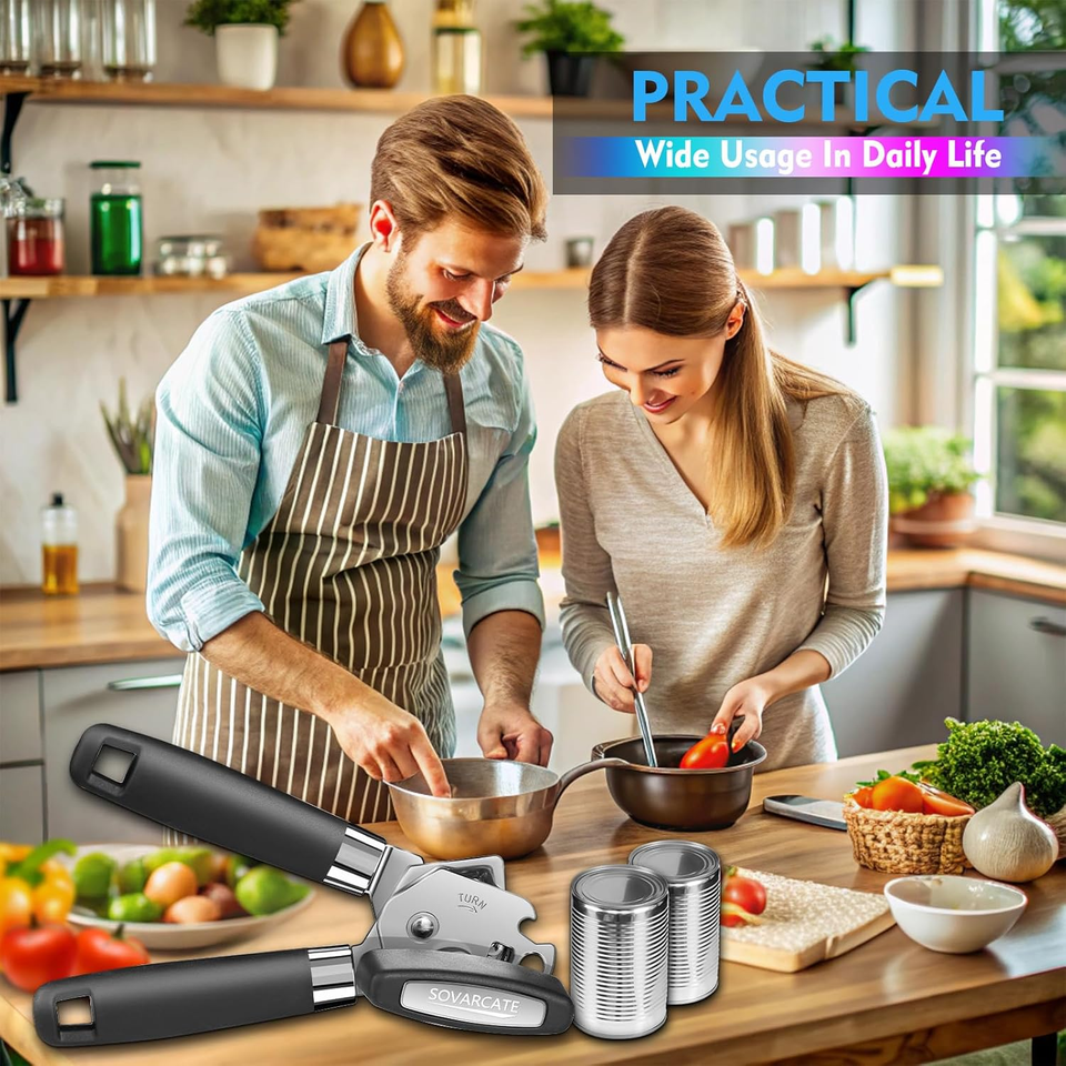 Tin Opener Can Opener Manual Multifunctional Heavy Duty with Magnet ...