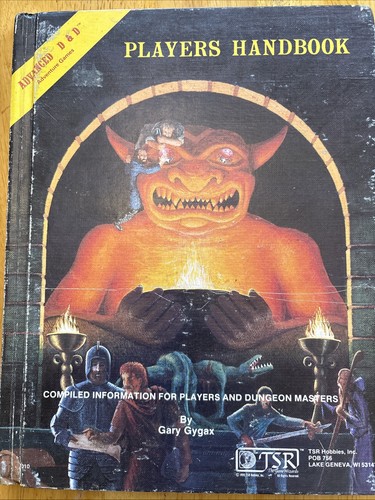 Advanced Dungeons & Dragons Players Handbook Hard Cover | eBay
