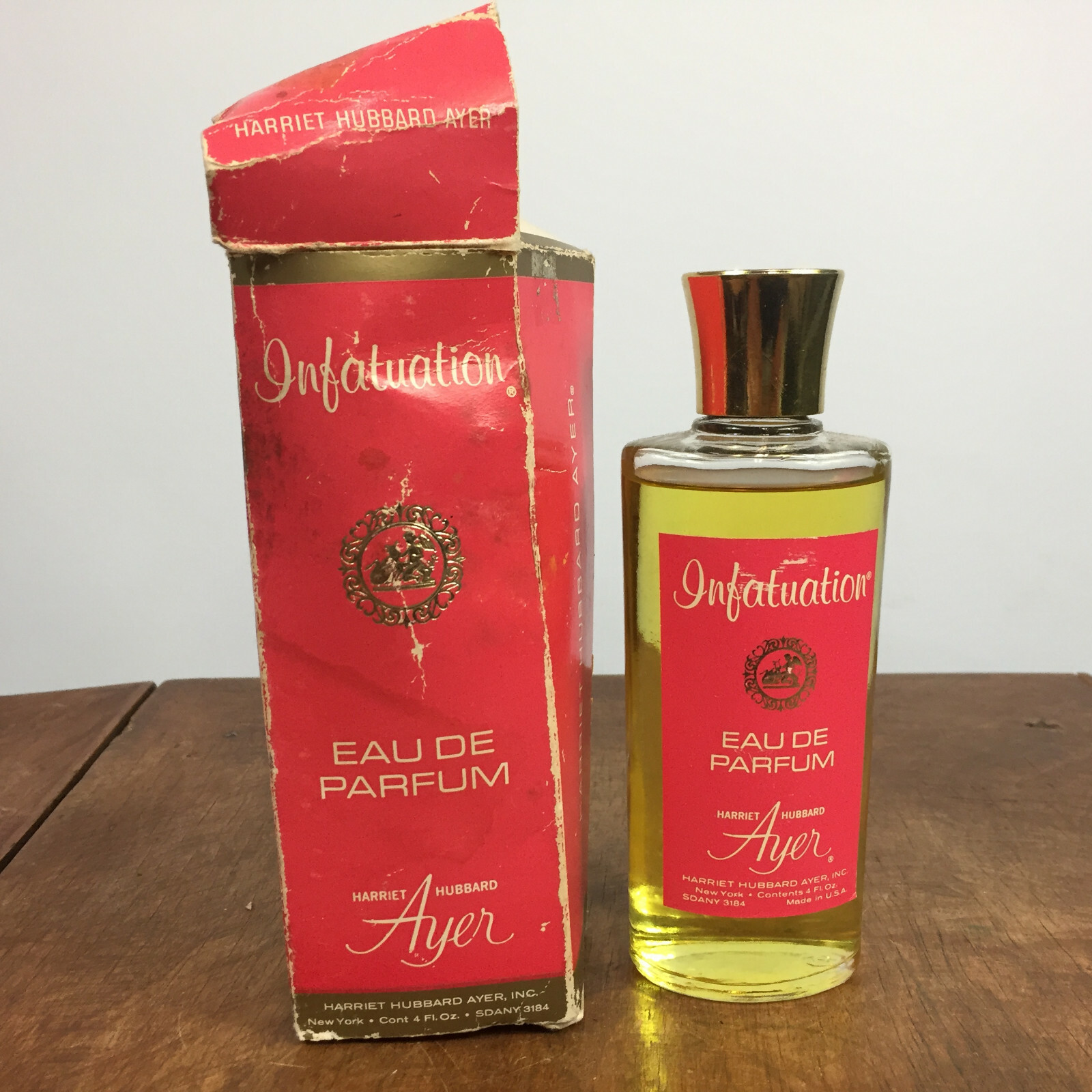 Vintage Rare Harriet Hubbard Ayer Perfume Bottle in Box Fragrance ...