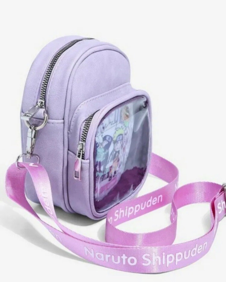 Naruto Shippuden Crossbody Bag Purse Chibi Team 7 Pin Collector with ...