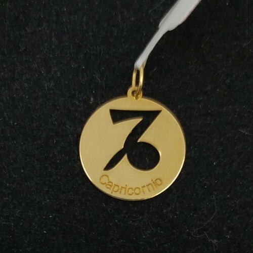 Pendant Gold 18k 750 Mls . Symbol Horoscope Capricorn | eBay Australia