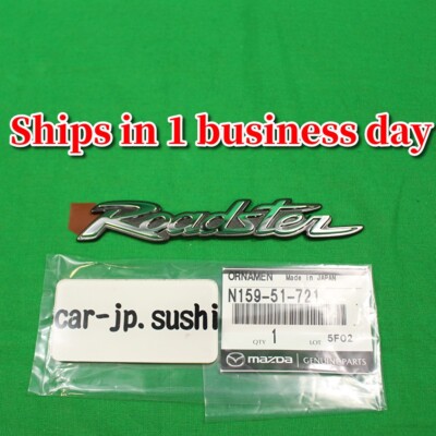 MAZDA GENUINE MIATA MX-5 Roadster Name LOGO REAR CHROME EMBLEM BADGE ...