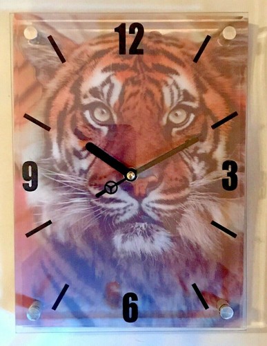 Hologram Tiger Face Clock | eBay